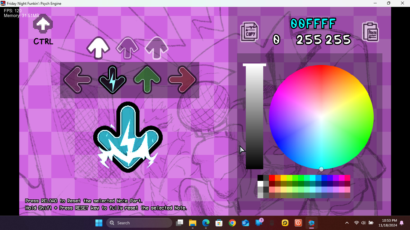 Electric NOTE assets Mod for Friday Night Funkin' | FNF Mods