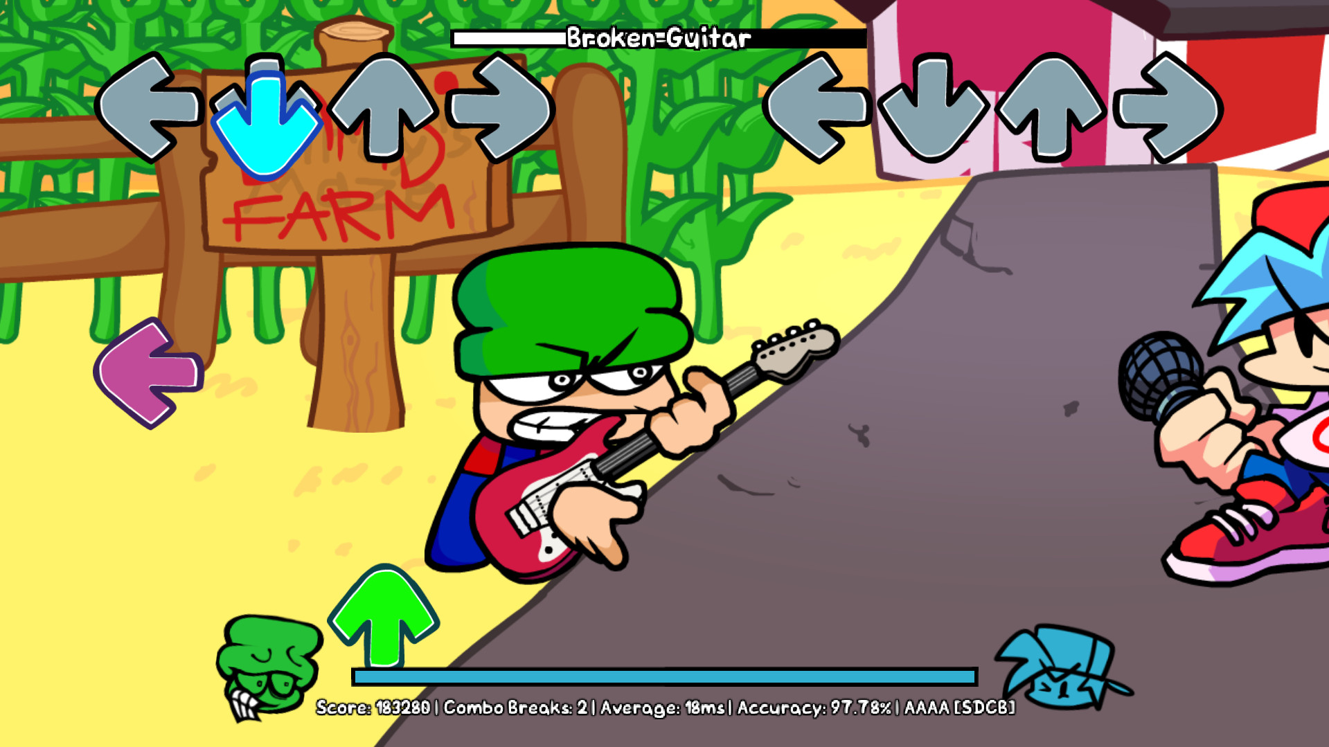 Vs. Dave and Bambi: The Gray World of Fanbi Mod for Friday Night Funkin ...