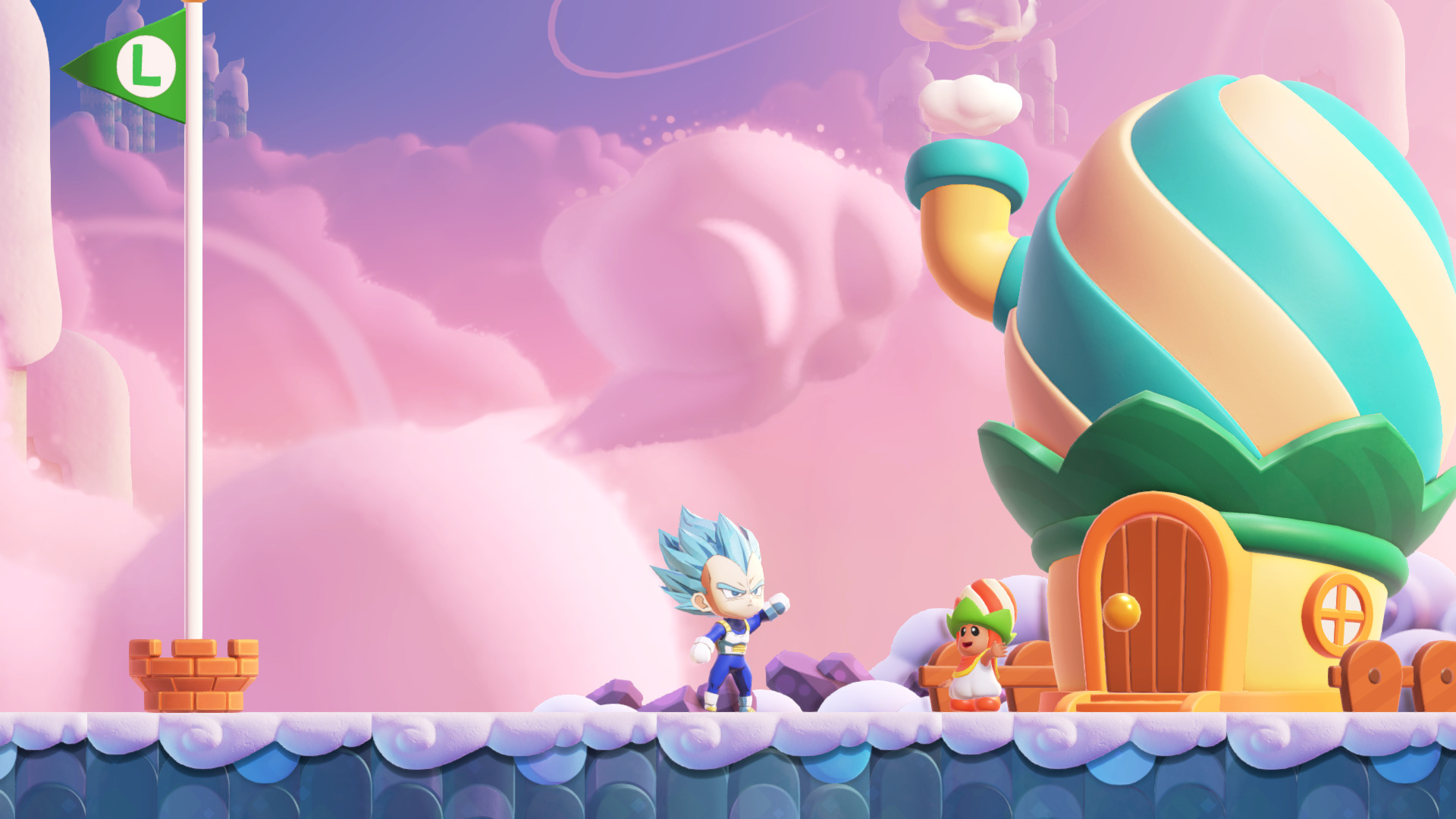 Vegeta Mod for Super Mario Bros. Wonder | SMBW Mods