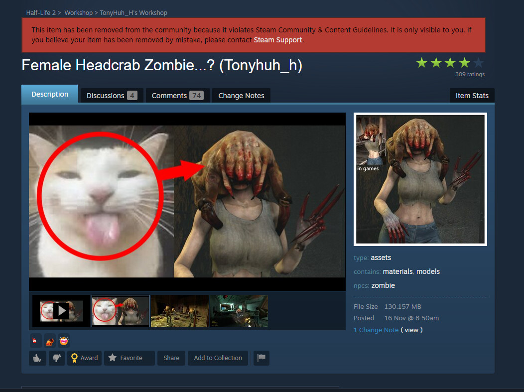 Female Headcrab (Tonyhuh_h) Mod for Half-Life 2 | HL2 Mods