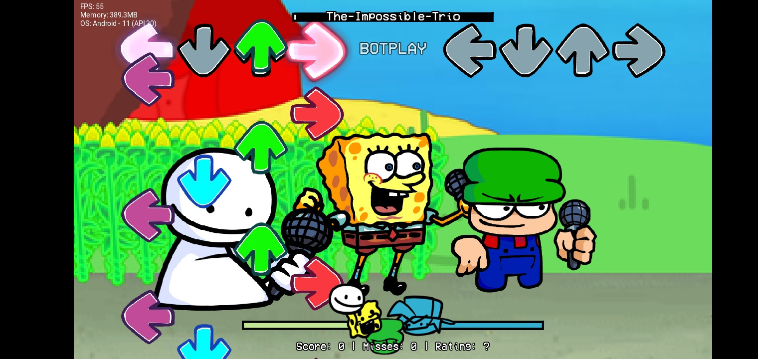 (NEW UPDATE)The Impossible Trio Chart V2.5 Mod for Friday Night Funkin ...