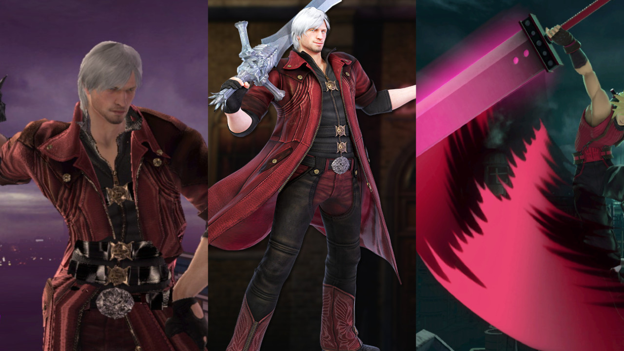 Dante from Devil May Cry Series over Cloud Mod for Super Smash Bros ...