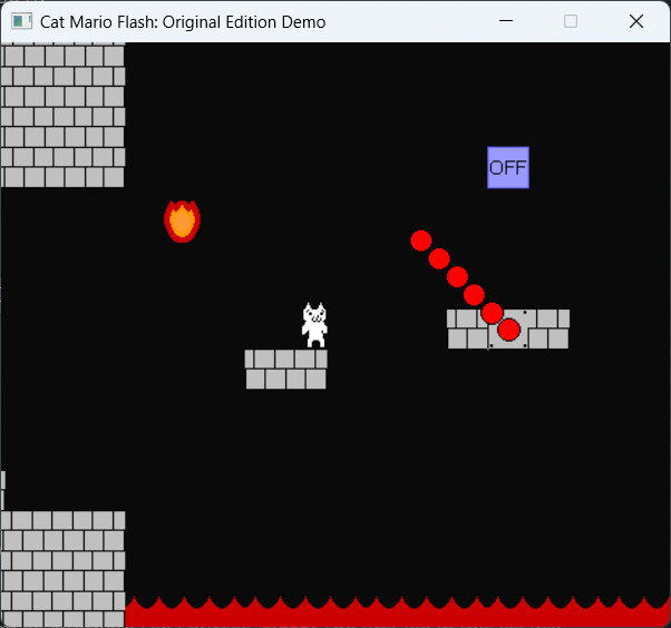 Cat Mario Flash: Original Edition DEMO Mod for Syobon Action | Syobon Mods