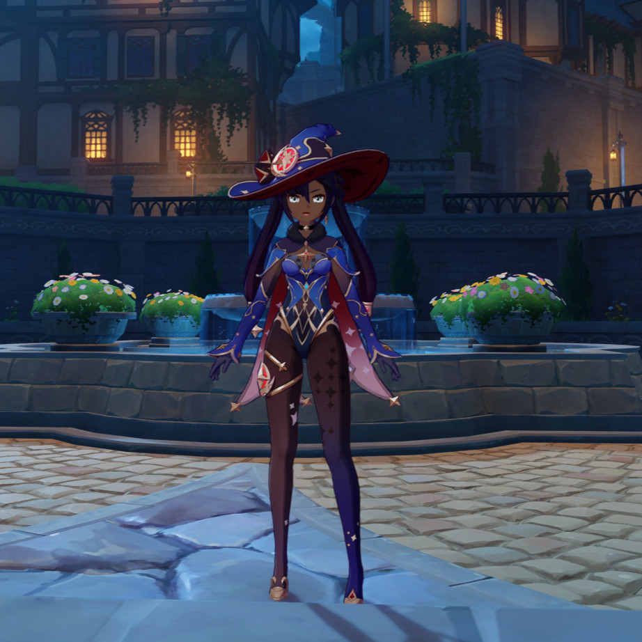 Dark-skinned Mona Mod for Genshin Impact | GI Mods