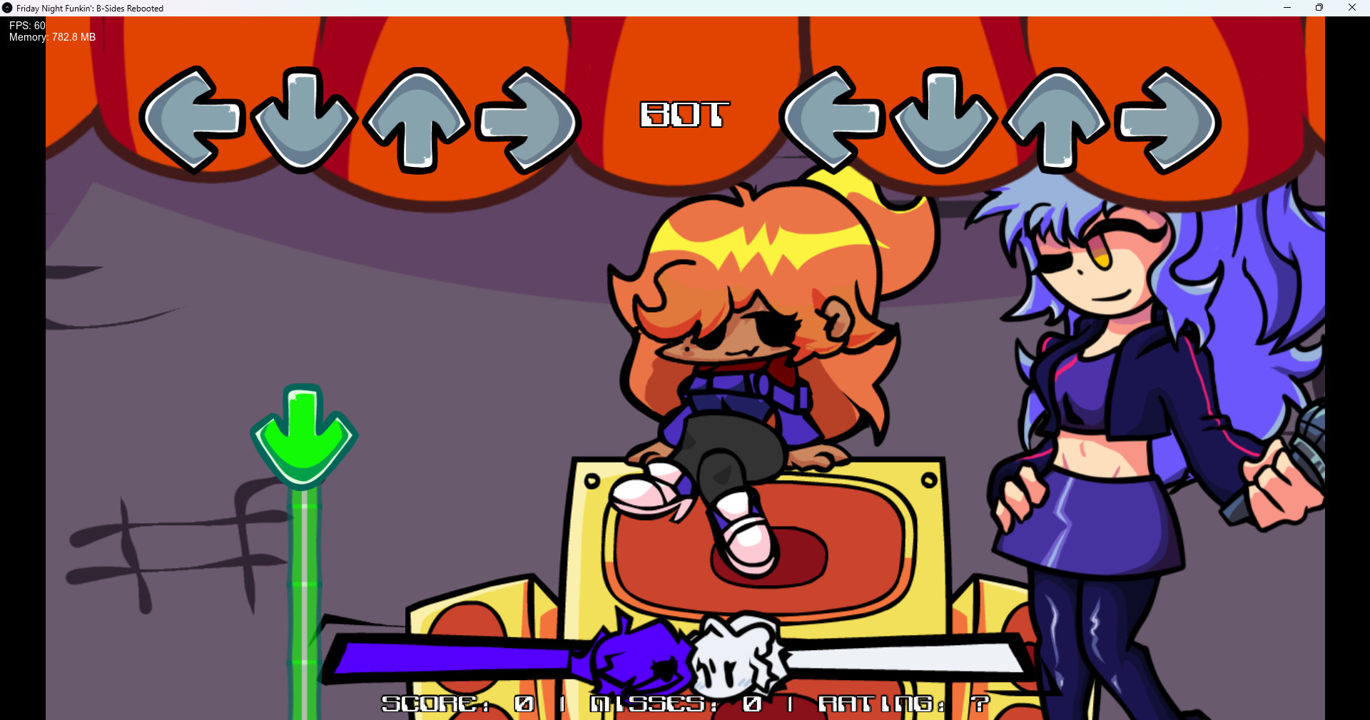 Playable Rebooted B Sides Monika Mod for Friday Night Funkin' | FNF Mods