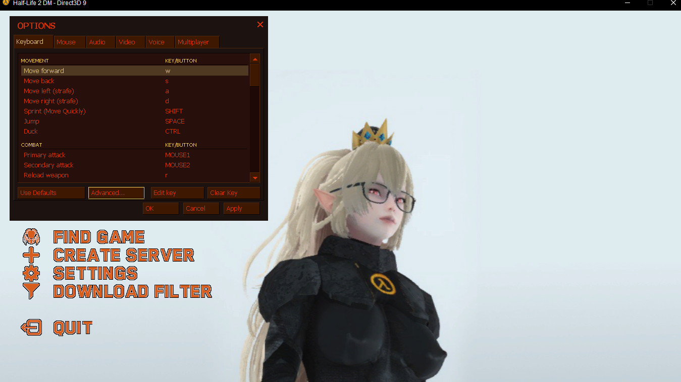 Bowsette HEV menu background pack (with bgm) Mod for Half-Life 2 ...