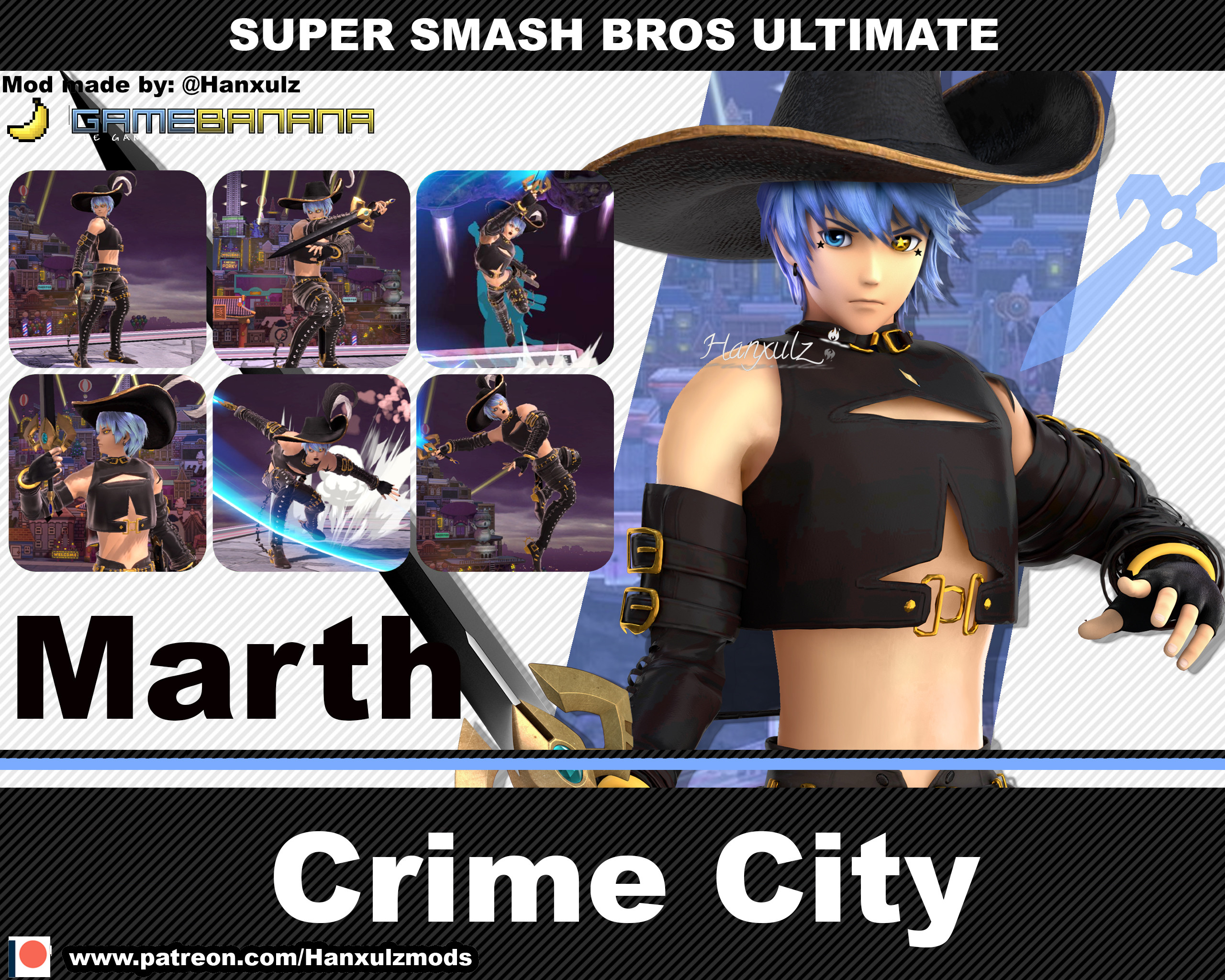 Marth (Crime City) Mod for Super Smash Bros. Ultimate | SSBU Mods