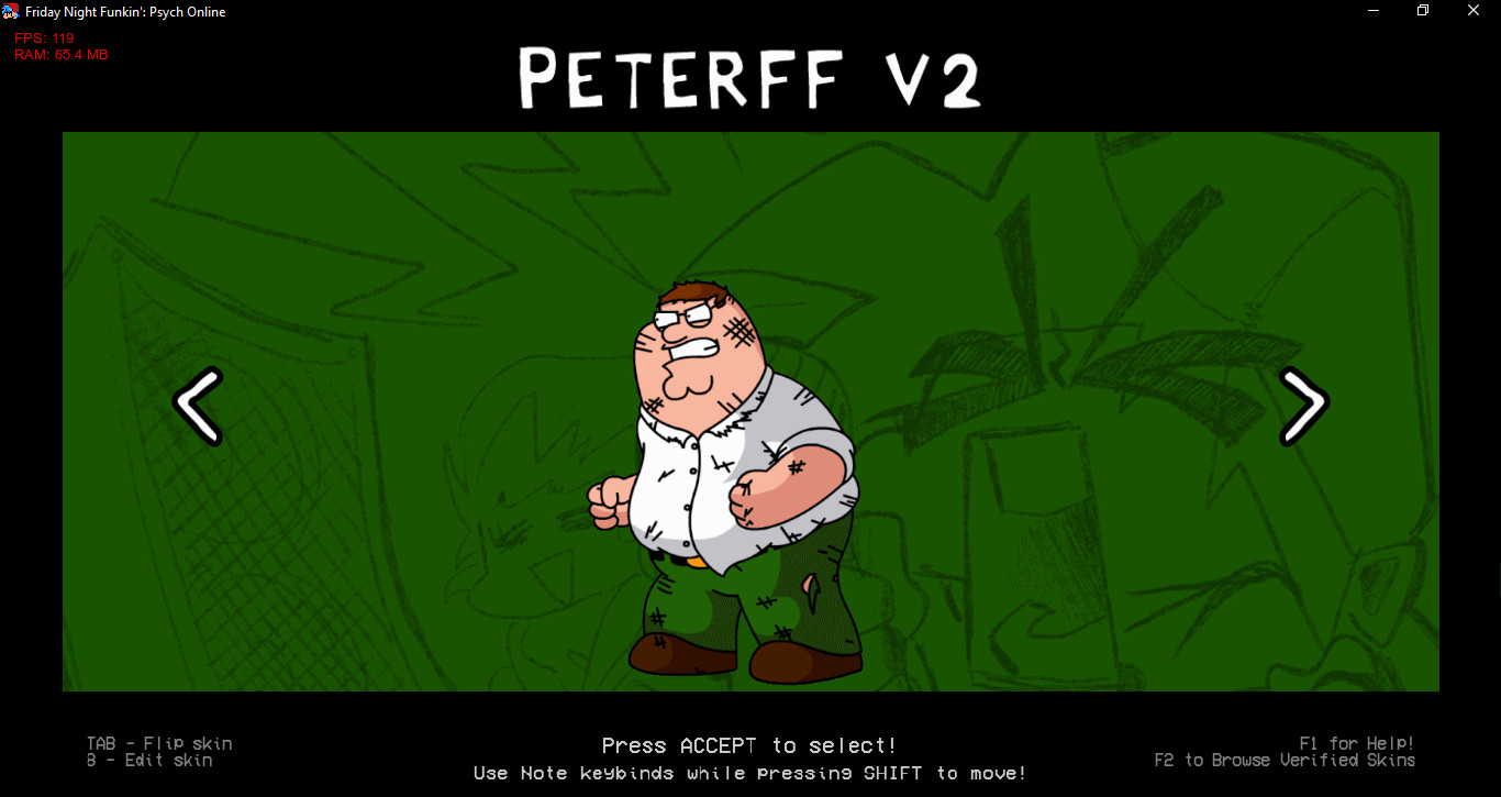 Peter FF V2 Skin For Psych Online Mod for Friday Night Funkin' | FNF Mods