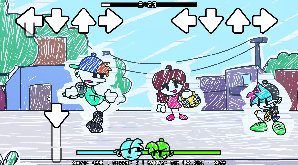 Funkin' in a Wimpy Day Arrow Funk (Full Week) Mod for Friday Night ...