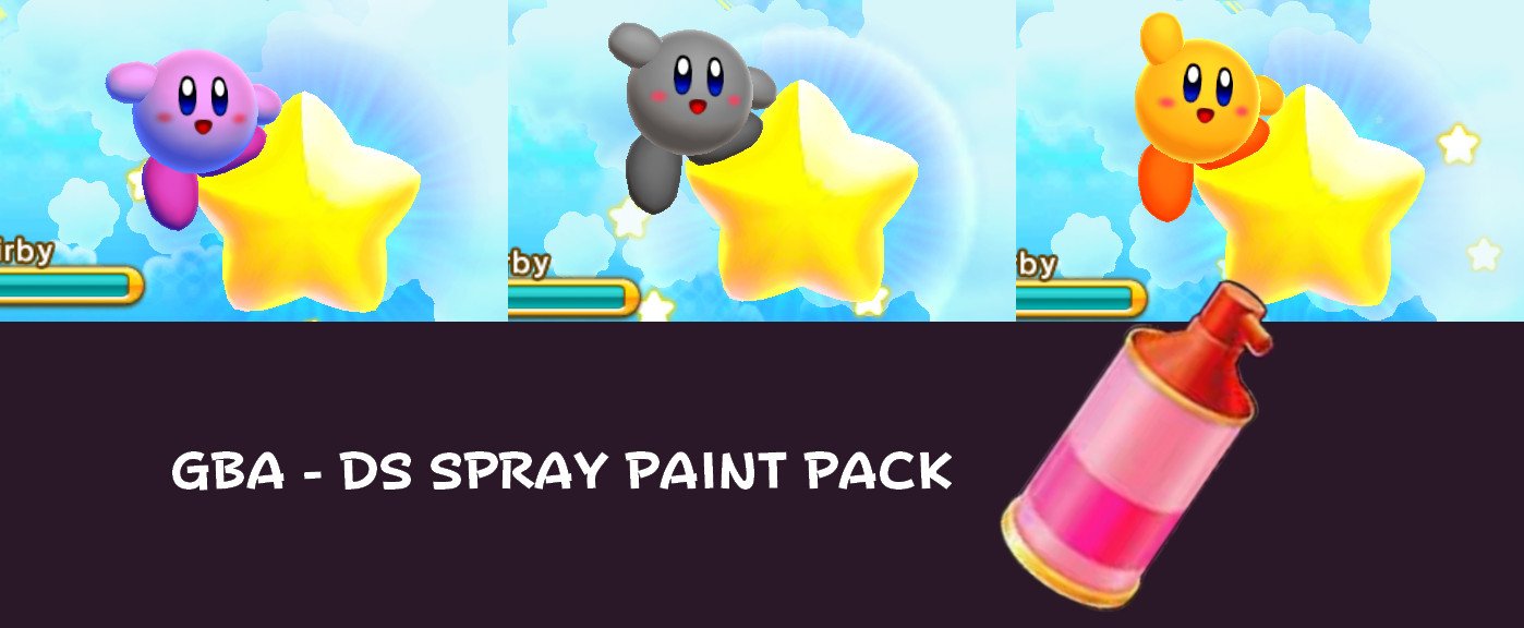 Spray Paint Pack Mod for Kirby: Triple Deluxe | KTD Mods