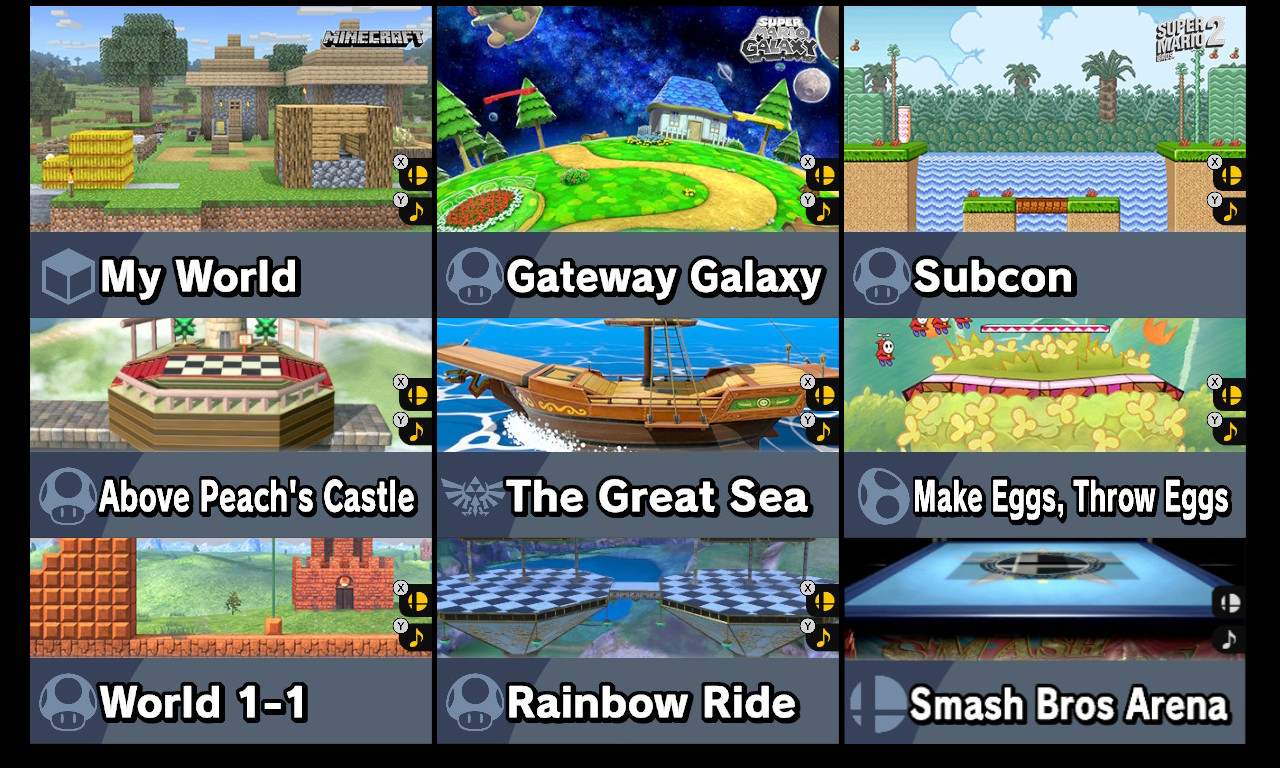 Some alternative stage names Mod for Super Smash Bros. Ultimate | SSBU Mods