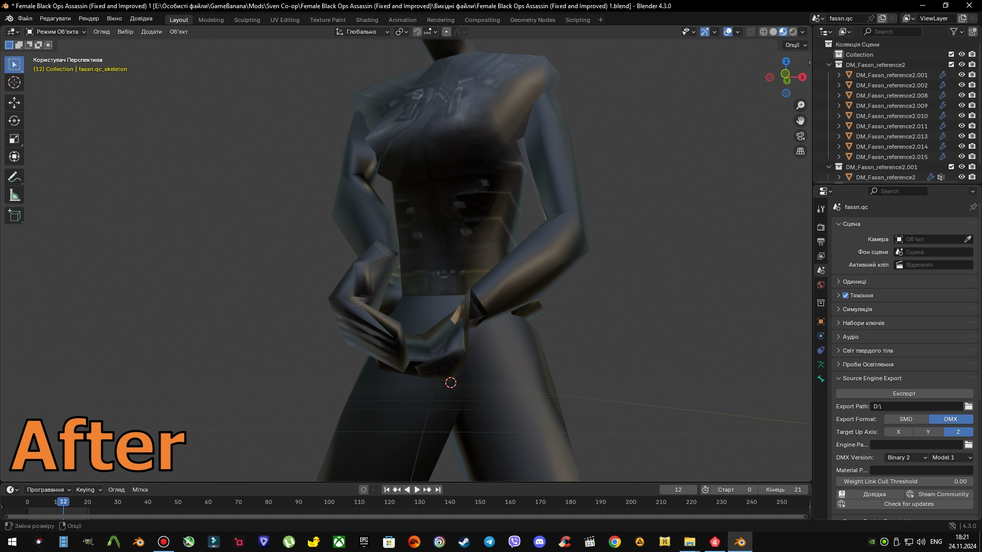Female Black Ops Assassin (Fixed and Improved) Mod for Sven Co-op | SC Mods