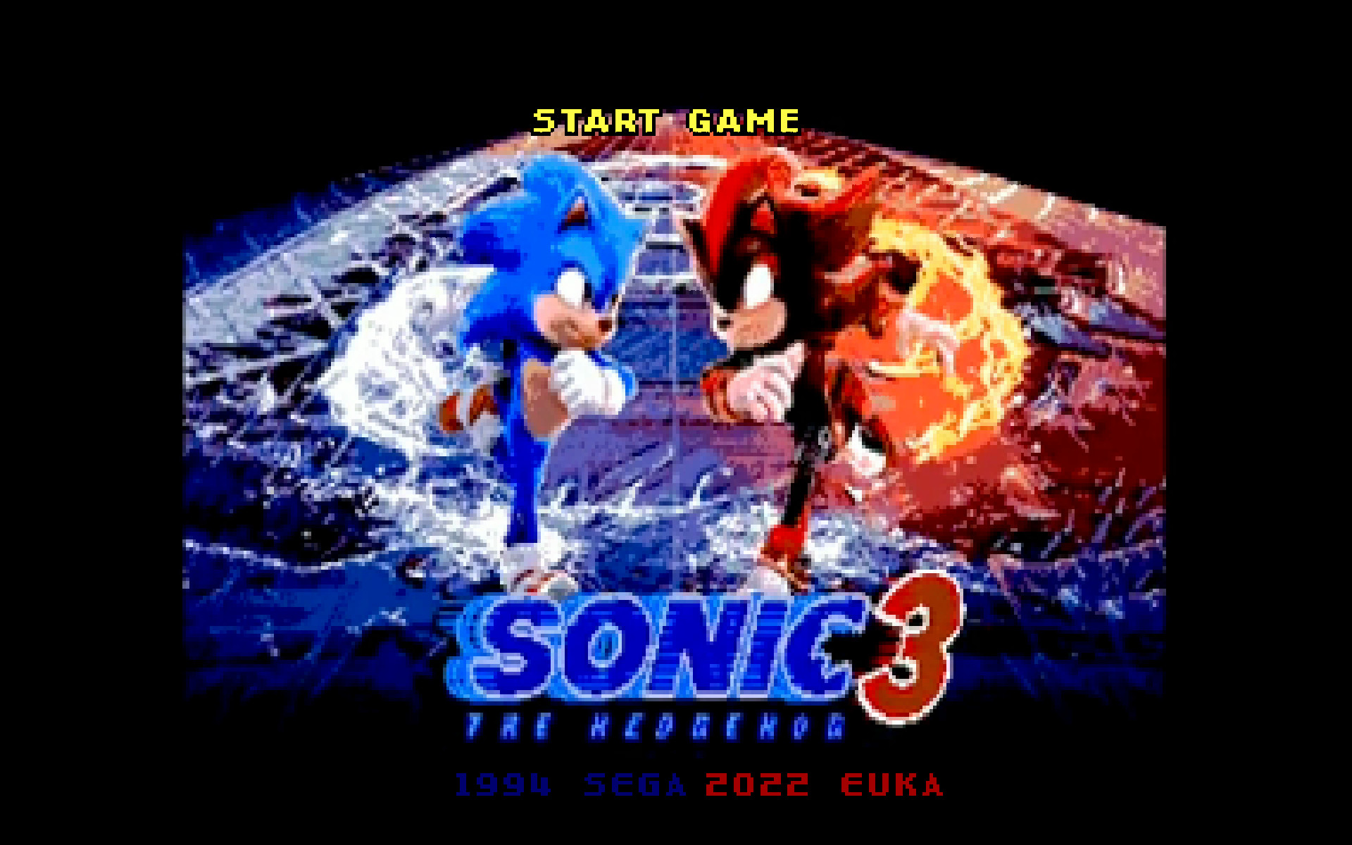 Sonic 3 movie game title screen Mod for Sonic 3 A.I.R. | S3AIR Mods