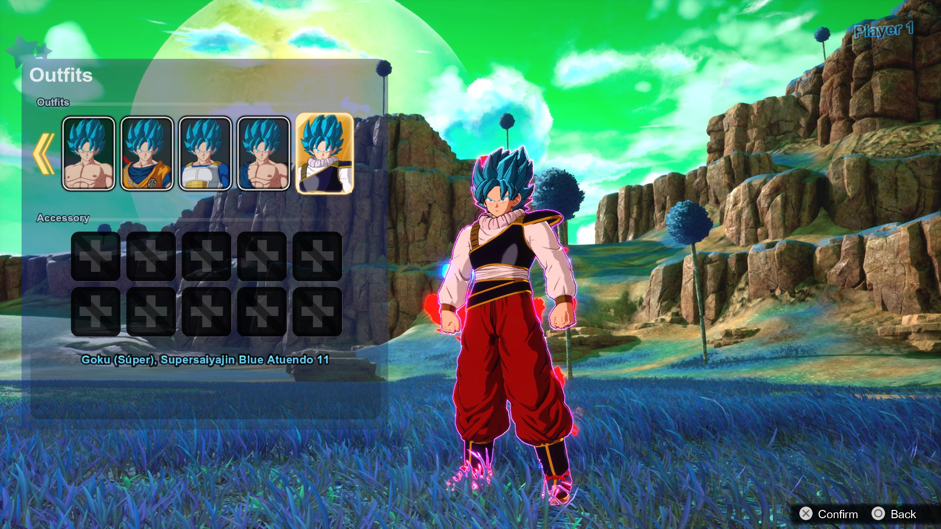 Goku (Super, Blue Kaioken) UI and Outfit patch. Mod for Dragon Ball ...