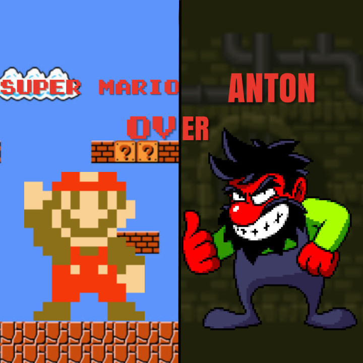 Nes Mario Over Anton Mod for Antonball Deluxe | AB Deluxe Mods