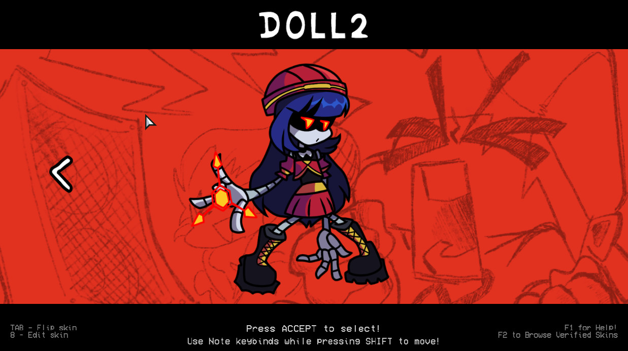 Doll (Murder Drones) Skin for Psych Engine Online Mod for Friday Night ...