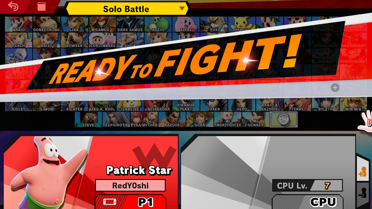 Patrick Star (NASB) Mod for Super Smash Bros. Ultimate | SSBU Mods