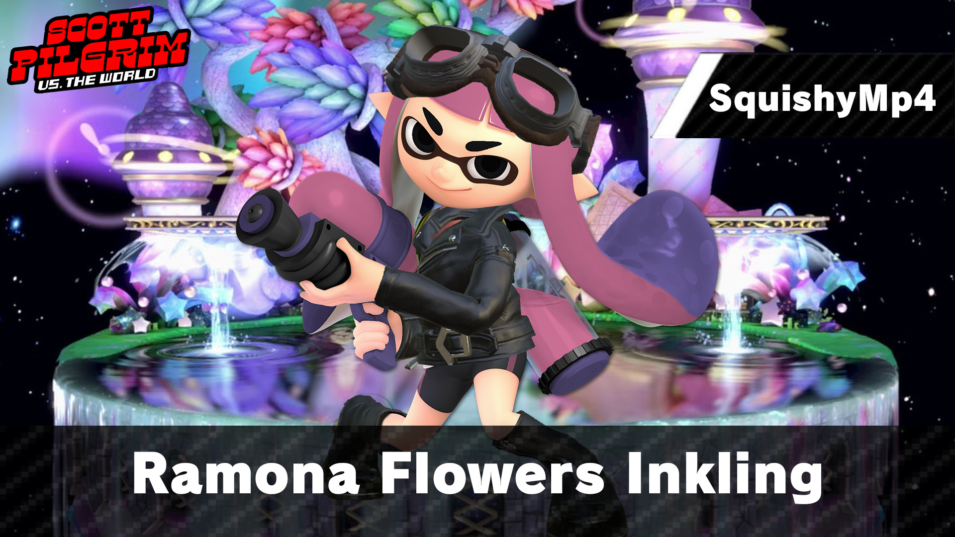 Ramona Flowers Inkling Mod for Super Smash Bros. Ultimate | SSBU Mods