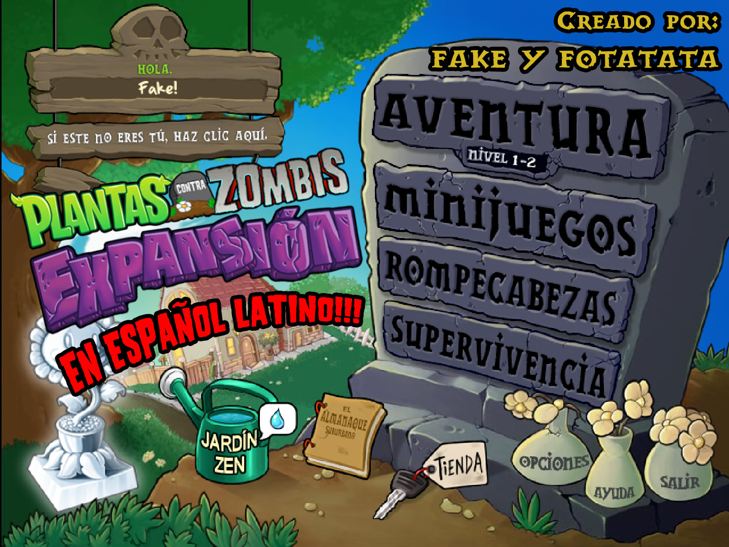 PvZ Expansión En Español Latino (1.0.11) Mod for Plants vs. Zombies ...