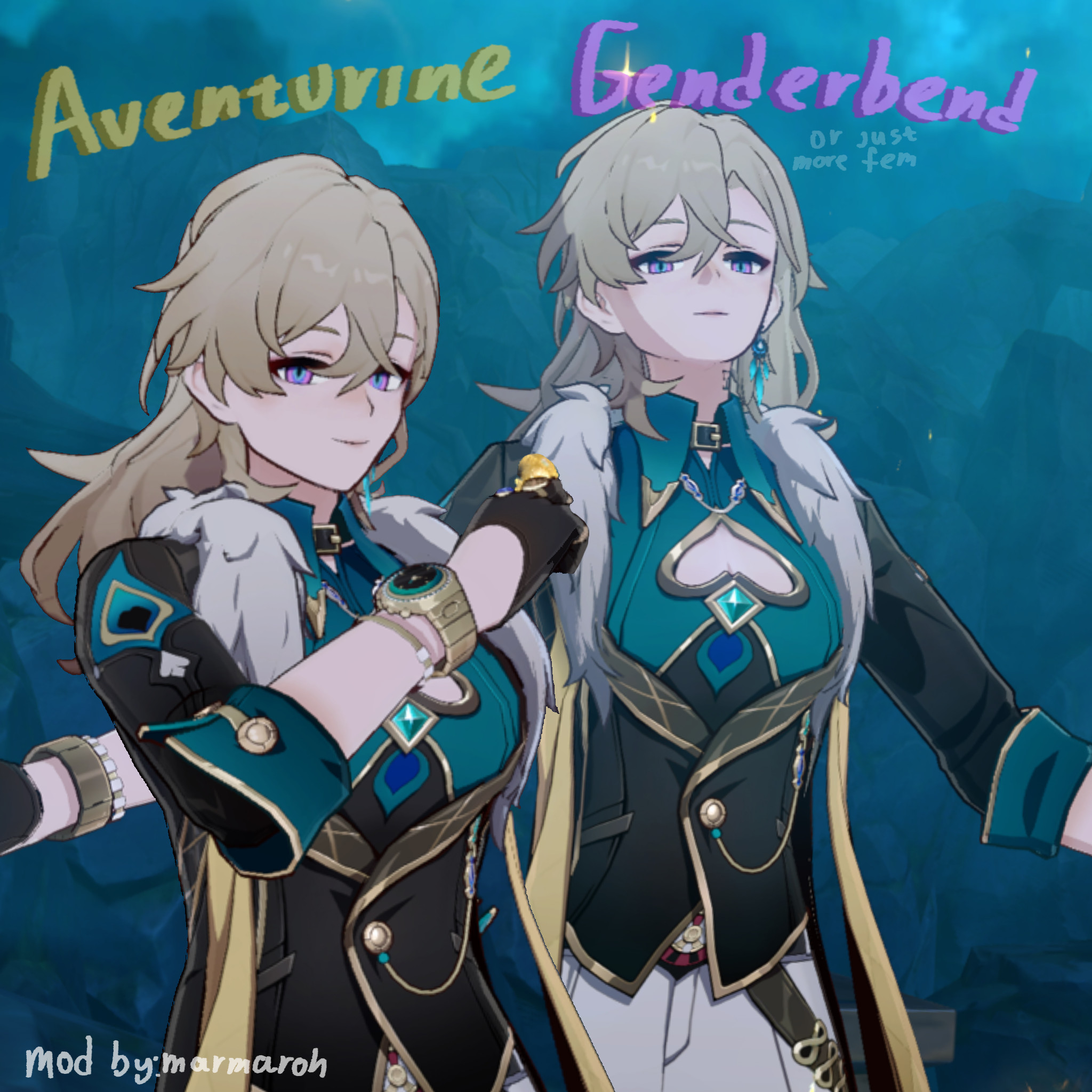 Aventurine Genderbend (Fem) Mod for Honkai Star Rail | HSR Mods