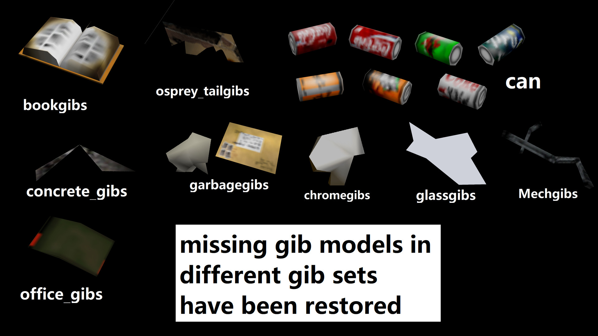 Restoration of some models Mod for Half-Life | HL Mods