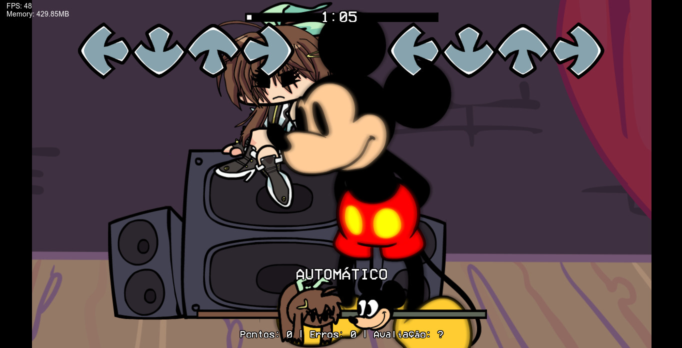 Playable Smiler Mickey Mouse Reskinned (Colored) Mod for Friday Night ...