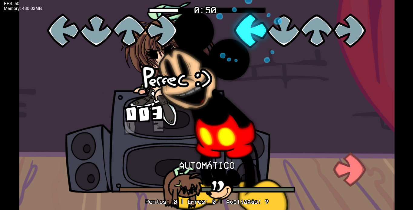 Playable Smiler Mickey Mouse Reskinned (Colored) Mod for Friday Night ...