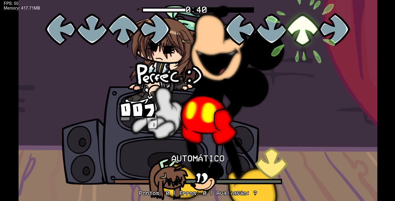 Playable Smiler Mickey Mouse Reskinned (Colored) Mod for Friday Night ...