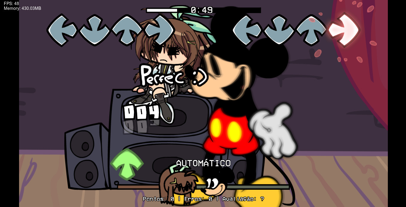 Playable Smiler Mickey Mouse Reskinned (Colored) Mod for Friday Night ...