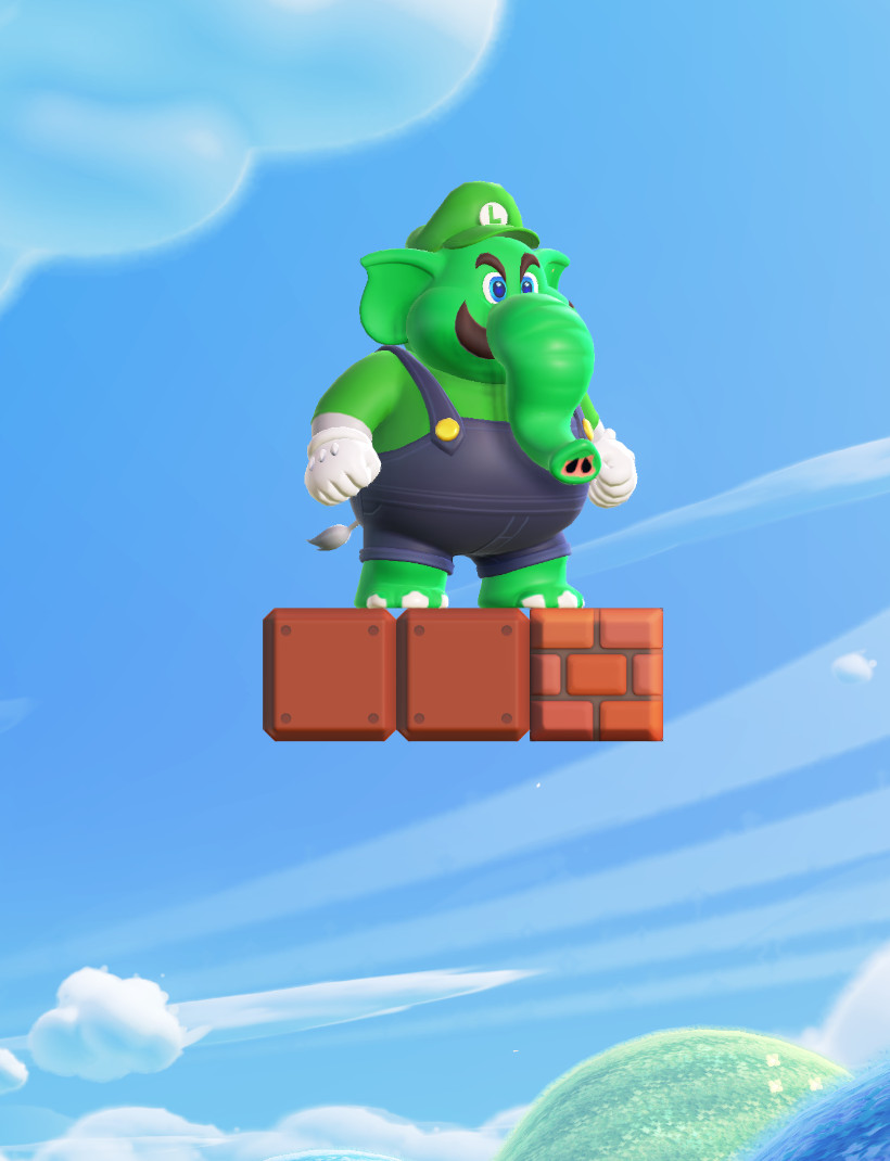 Coloured Elephants For Mario, Luigi and Blue Toad Mod for Super Mario ...