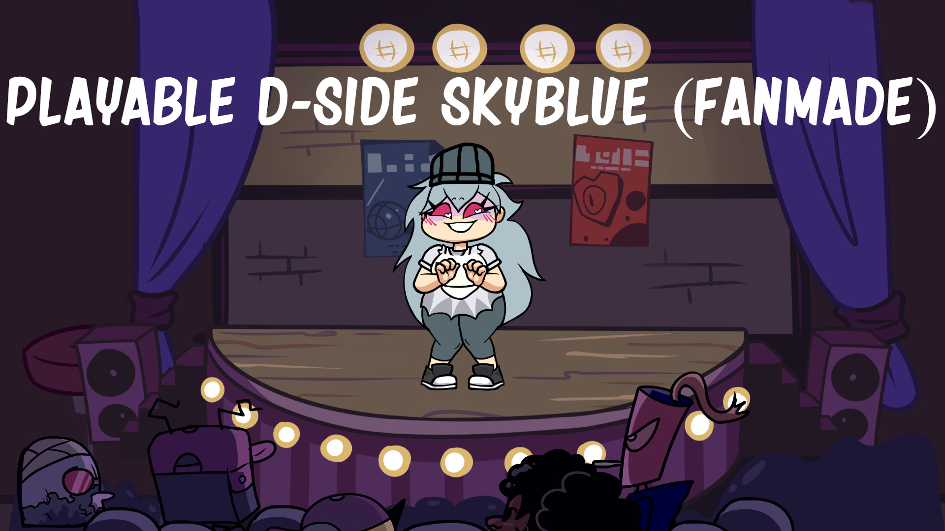Playable D-Side SkyBlue (FanMade) + FLA Mod for Friday Night Funkin ...