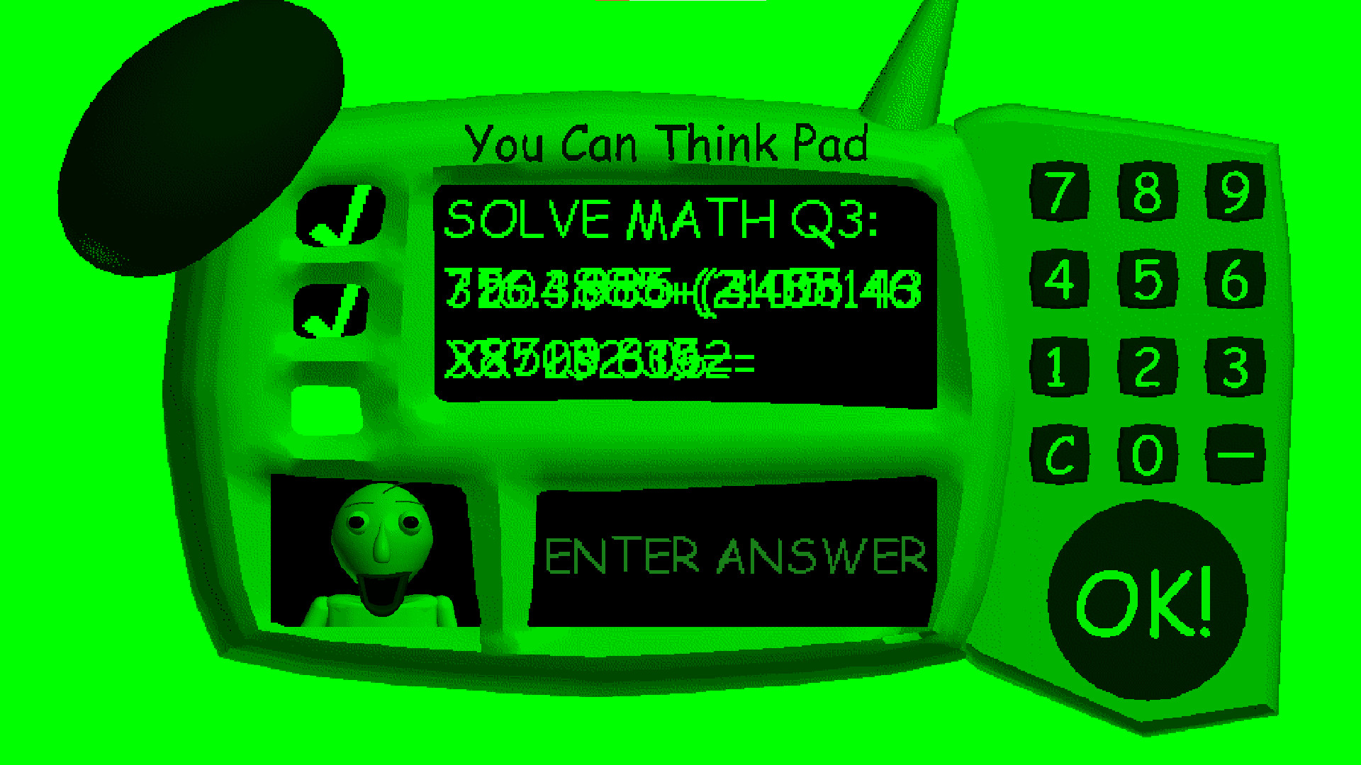 Green Fortnite Mod for Baldi's Basics | Baldi Mods