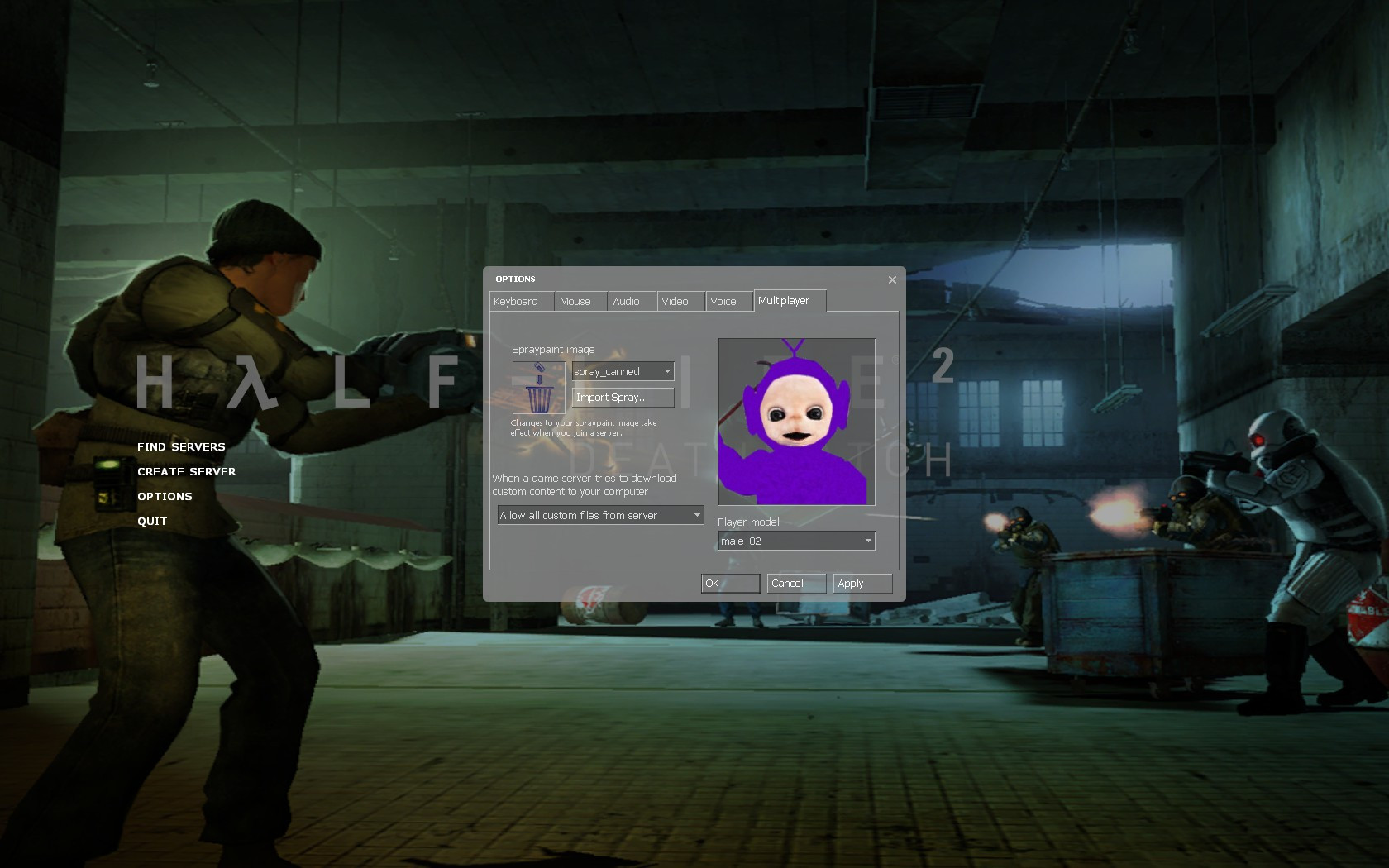 Teletubbies for half-life 2 deathmatch Mod for Half-Life 2: Deathmatch ...
