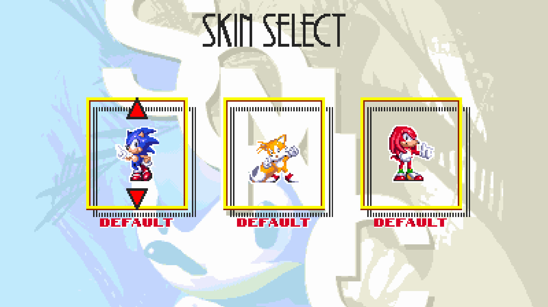 Skin Select Mod for Sonic 3 A.I.R. | S3AIR Mods