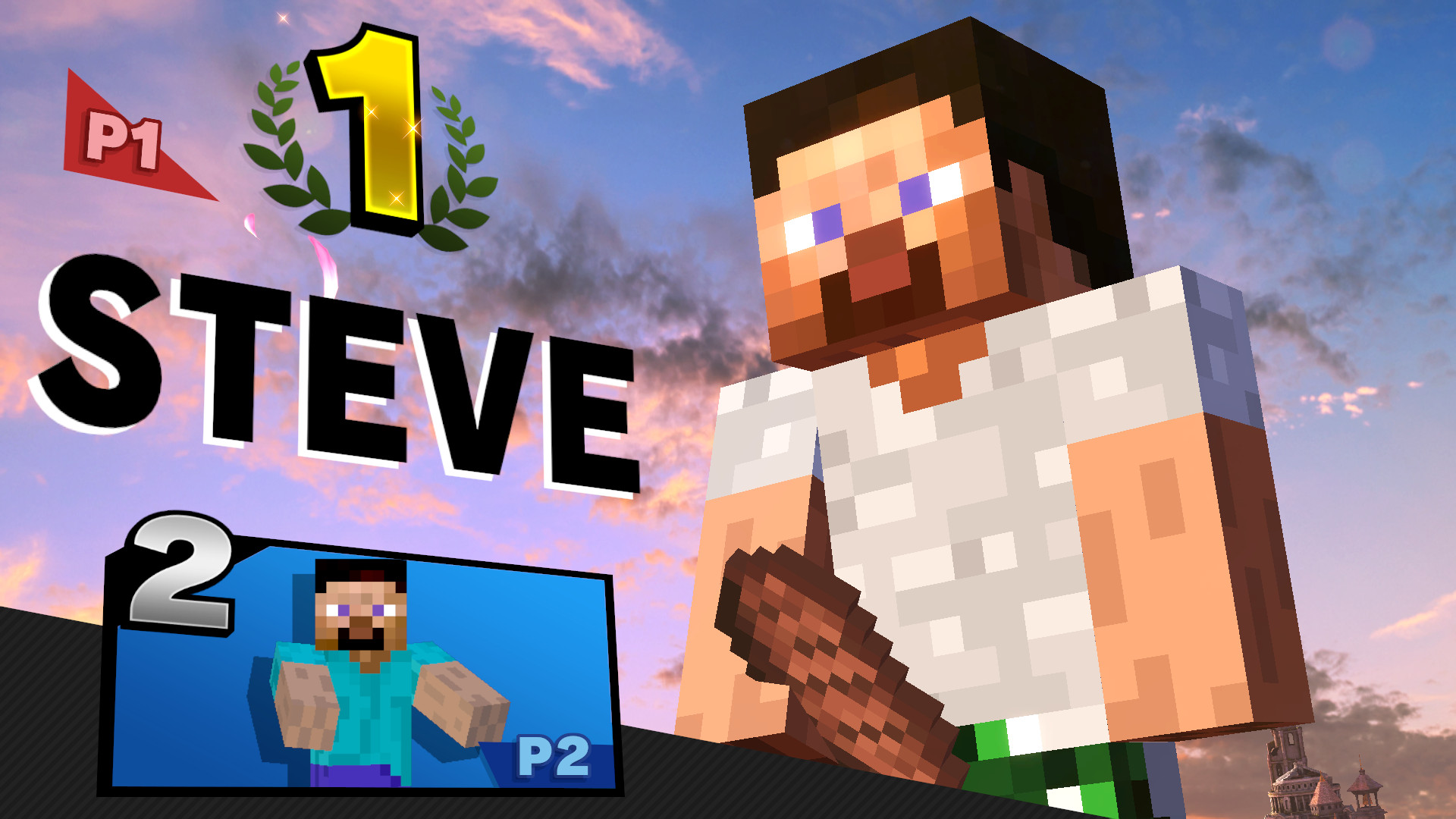 Cobblestone Steve Mod for Super Smash Bros. Ultimate | SSBU Mods