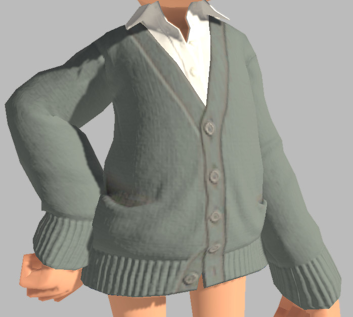 School Cardigan A without skirt and ribbon Mod for Splatoon 3 ...