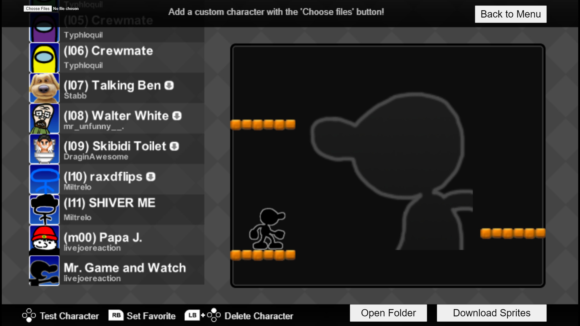 Mr. Game and Watch! Mod for Party Project | PProject Mods