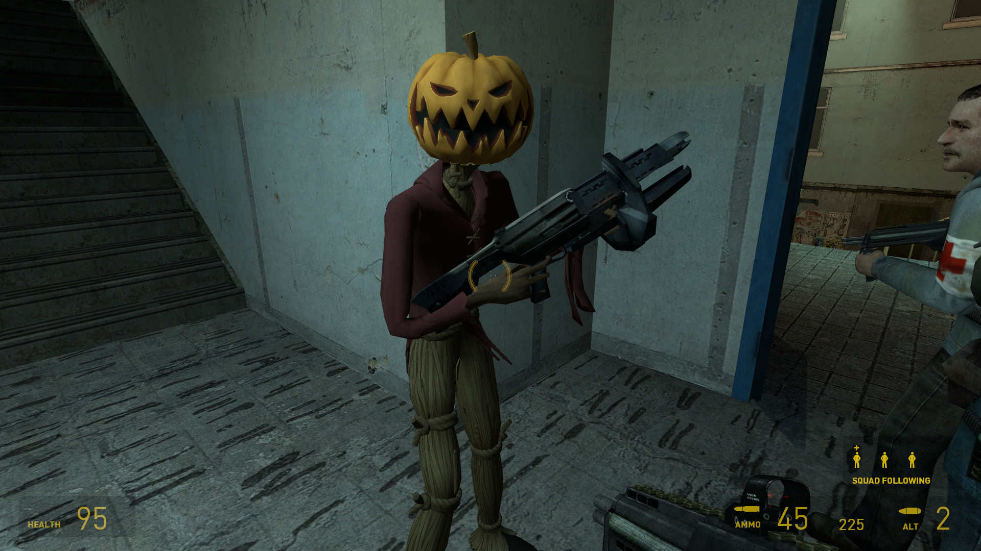 Pumpkin King over Barney Mod for Half-Life 2 | HL2 Mods