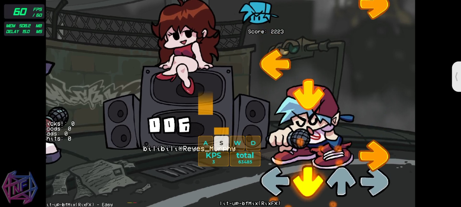 lit-up-bfMix(by RixFX) Mod for Friday Night Funkin' | FNF Mods