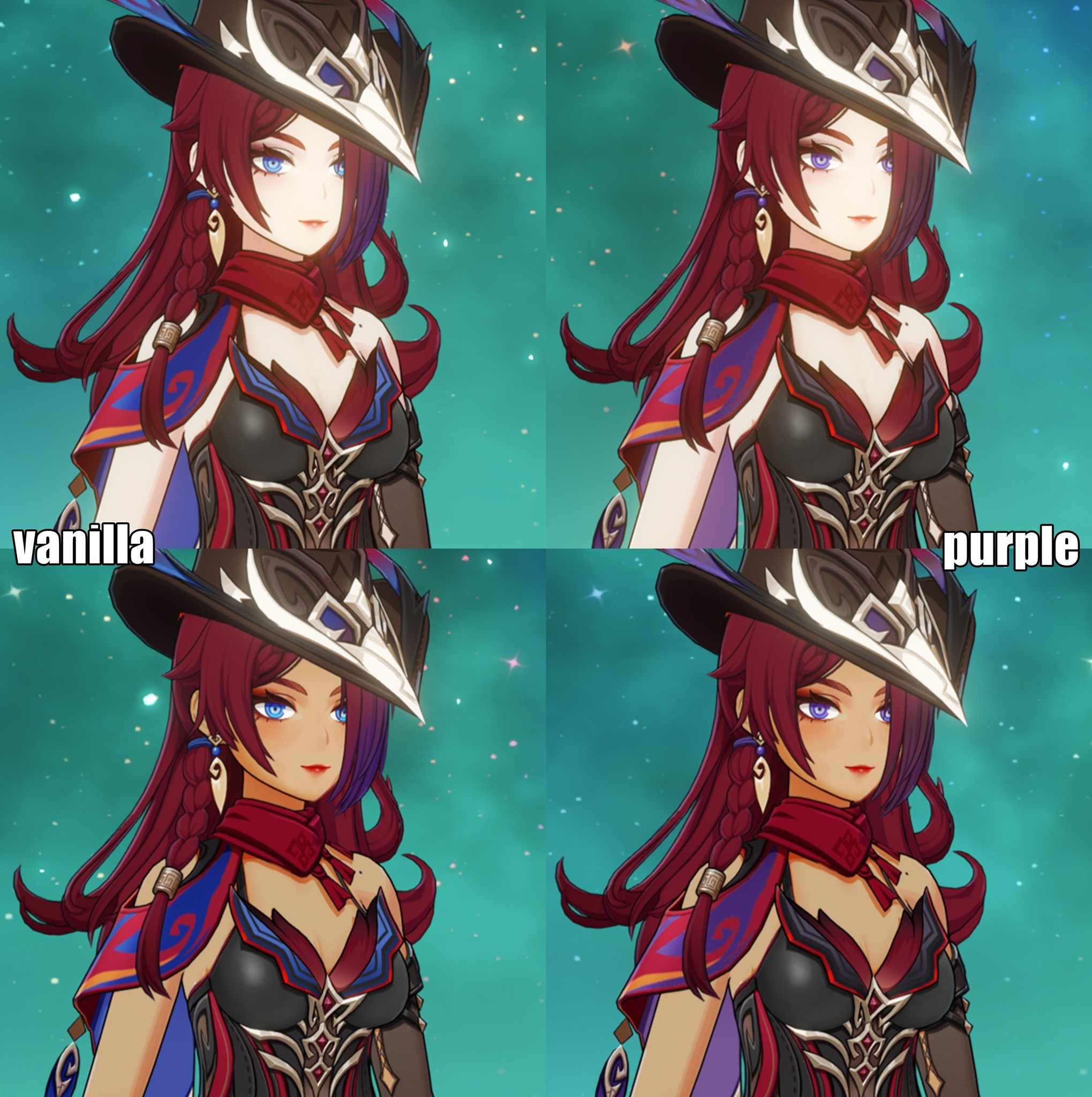 Chasca: Human Ears, Purple Clothes, Full Pants Mod for Genshin Impact ...