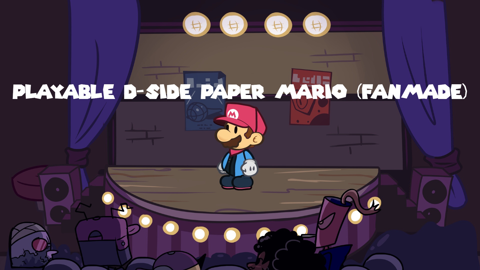 Playable D-Side Paper Mario (FanMade) + FLA Mod for Friday Night Funkin ...
