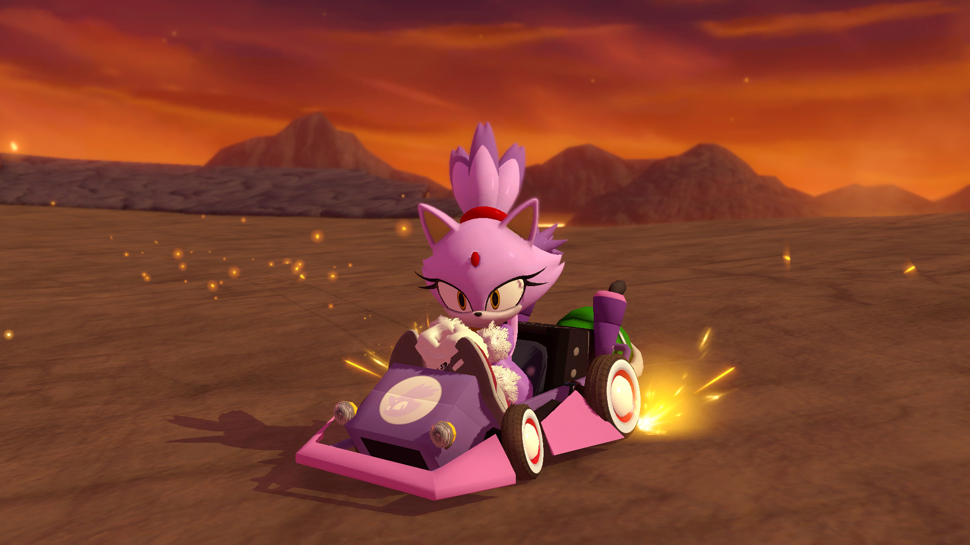 Blaze the Cat Mod for Mario Kart 8 Deluxe | MK8D Mods