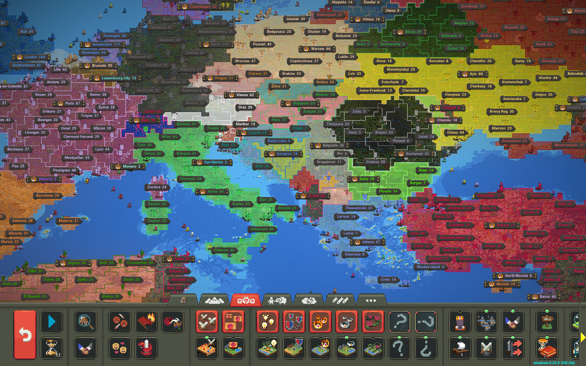 Map of Europe 30x18 Mod for WorldBox | WorldBox Mods