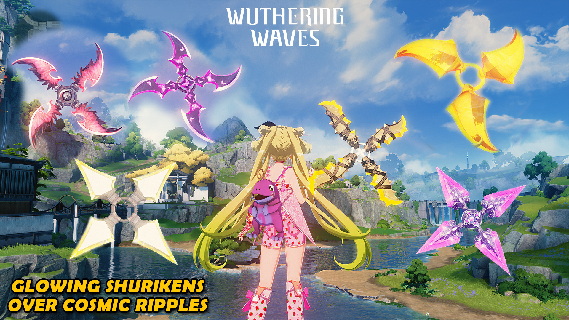 Woju - 6 Luminous Shurikens Over Cosmic Ripples Mod for Wuthering Waves ...