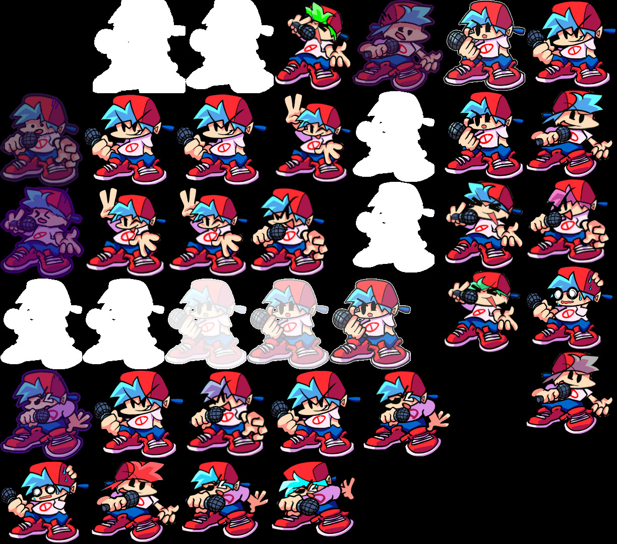 LILY'S CUSTOM BF SPRITES DOWNLOAD Mod for Friday Night Funkin' | FNF Mods