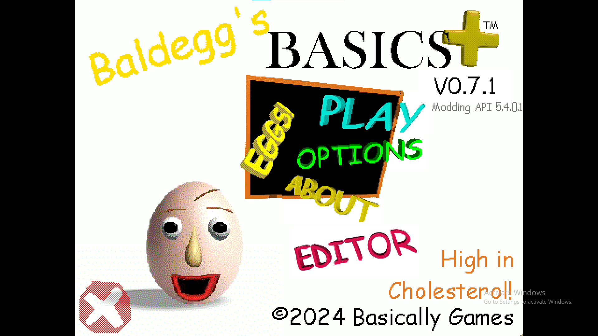 Baldegg over Baldi Mod for Baldi's Basics | Baldi Mods