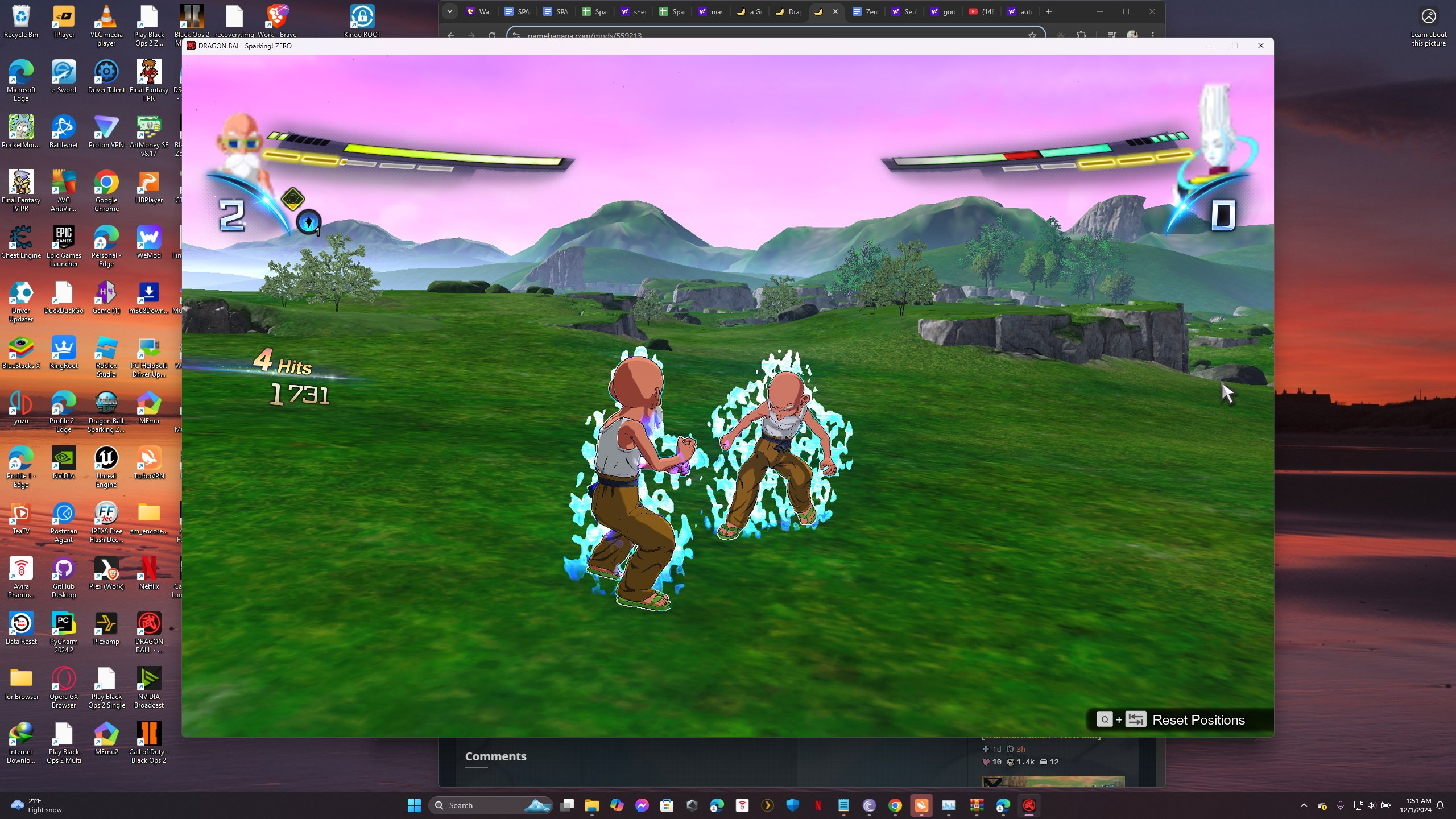 a Grand masters instinct whis auto dodge Mod for Dragon Ball: Sparking ...