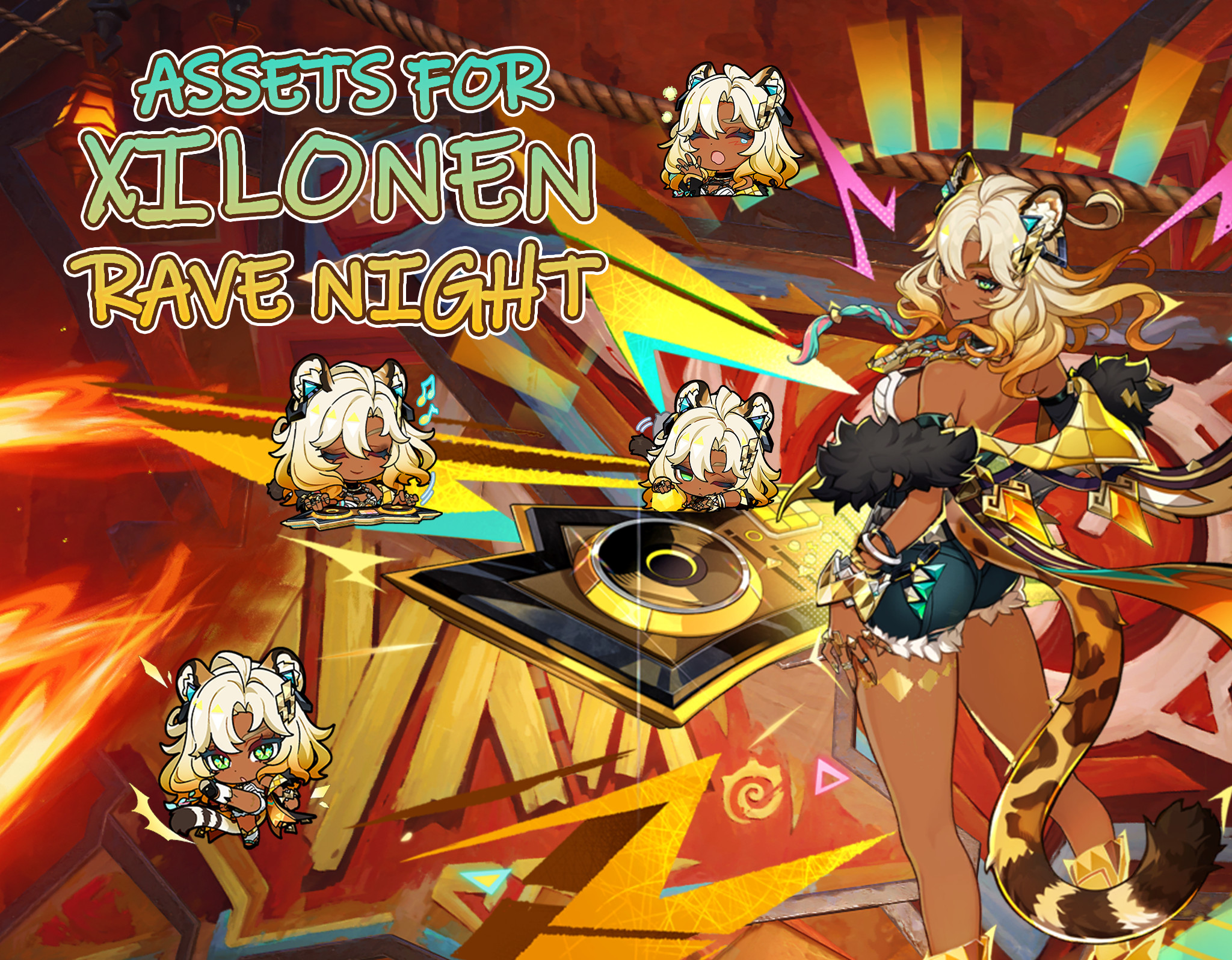 Assets for Rave Night Xilonen by MisterSoul Mod for Genshin Impact | GI ...