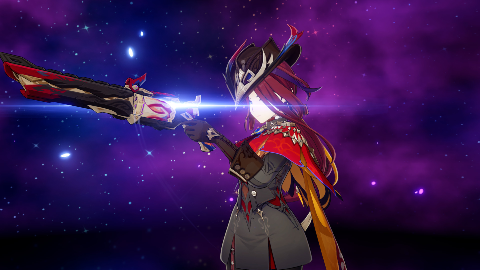 Clorinde with Chasca's color palette and hat Mod for Genshin Impact ...