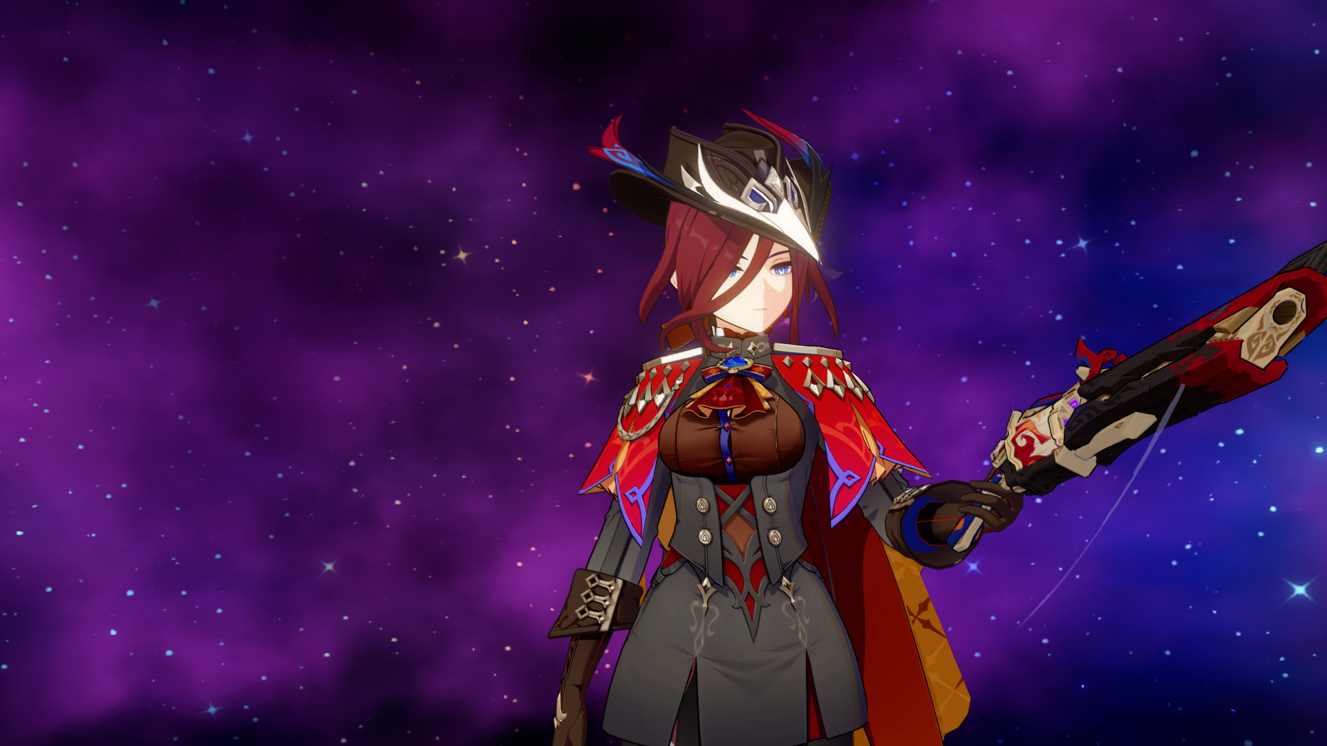Clorinde with Chasca's color palette and hat Mod for Genshin Impact ...